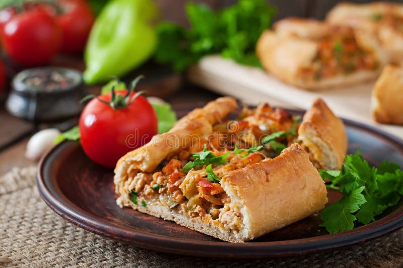 Turkish Pide Traditional Food Stock Image - Image of dish, cheese: 56722207