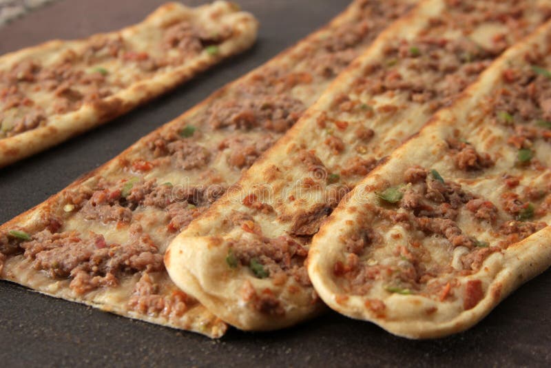 Turkish Pizza stock photo. Image of brown, dine, lunch - 24693196