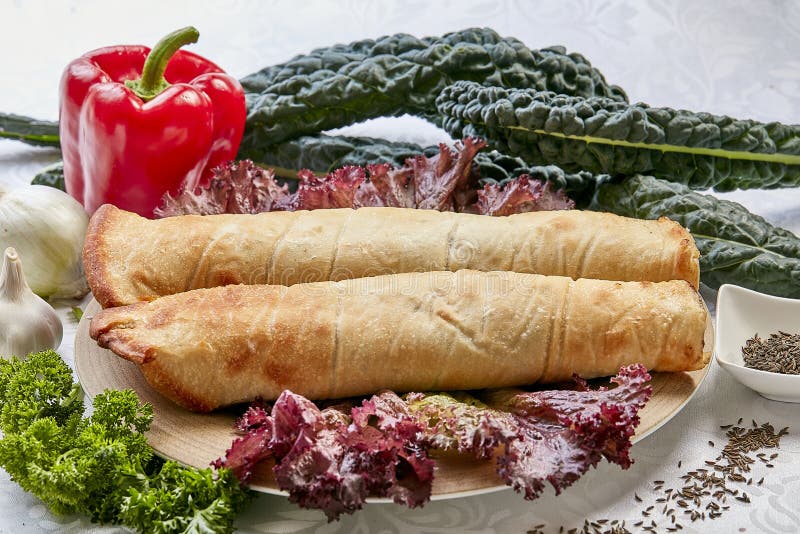 Beef Roulette with Spinach and Cheese Stock Photo - Image of food ...