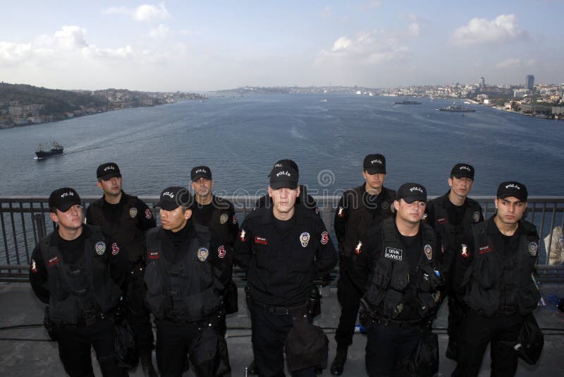 Turkish police men editorial stock photo. Image of marathon - 19419523