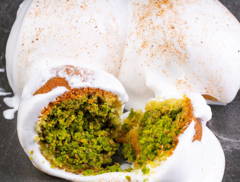 Turkish Ramadan Dessert with Pistachio Stock Photo - Image of food ...
