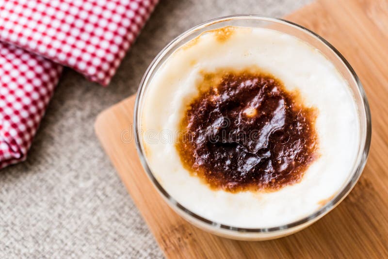 Turkish Rice Pudding Sutlac Stock Image - Image of delicious ...