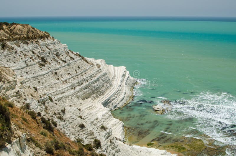 Turkish Rocks Near Agrigento (Sicily) Stock Photo - Image of turkish ...