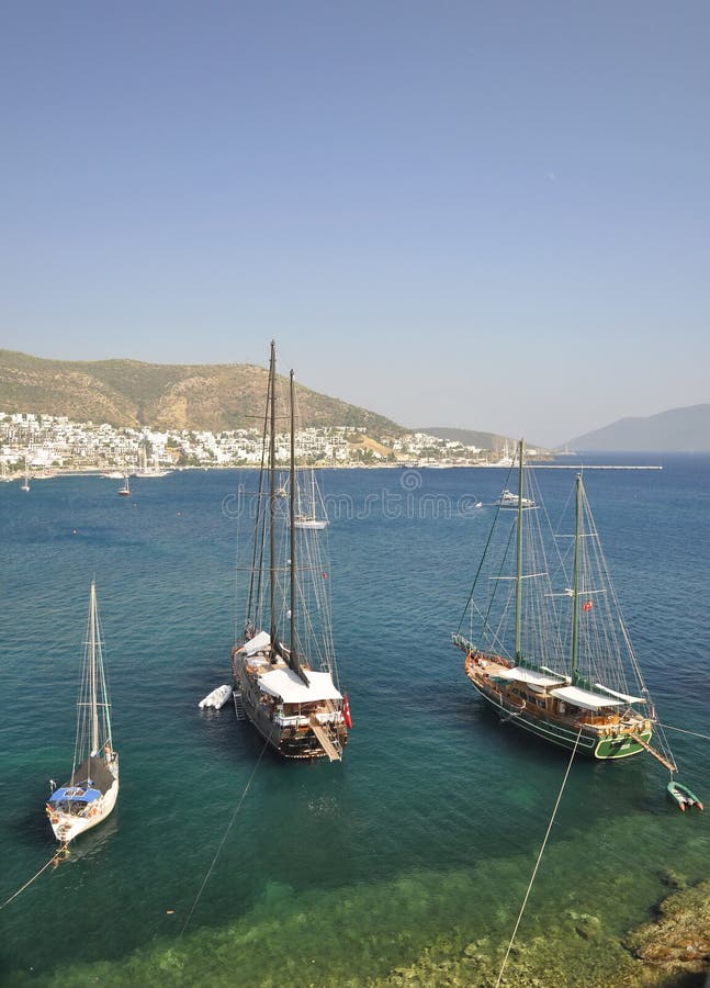 Turkish sail boats stock image. Image of transportation - 15744361