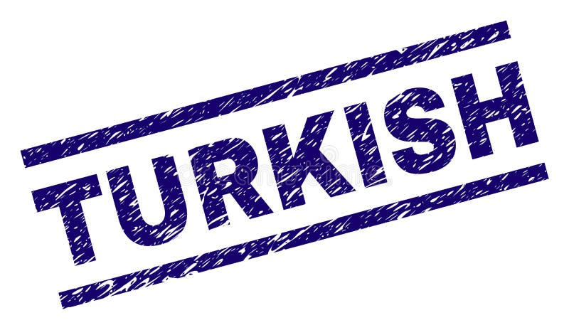 Scratched Textured TURKISH Stamp Seal Stock Vector - Illustration of ...