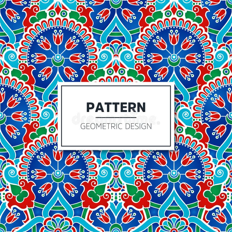 Turkish seamless pattern stock vector. Illustration of seamless - 115267383