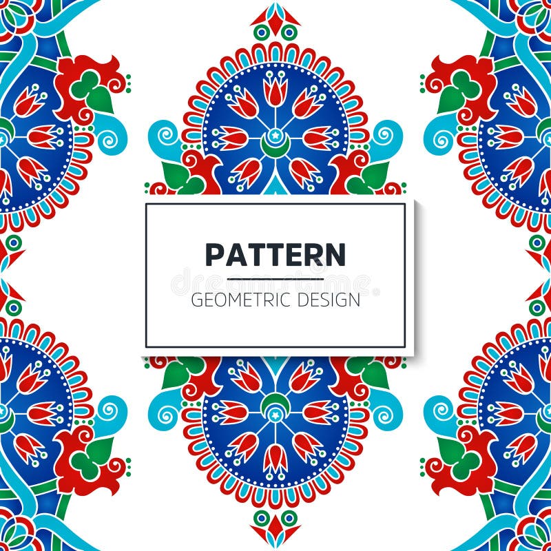 Turkish seamless pattern stock vector. Illustration of motif - 115267412
