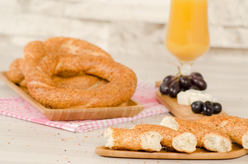 Turkish Simit from Turkish Cuisine Stock Photo - Image of meat, baklava ...