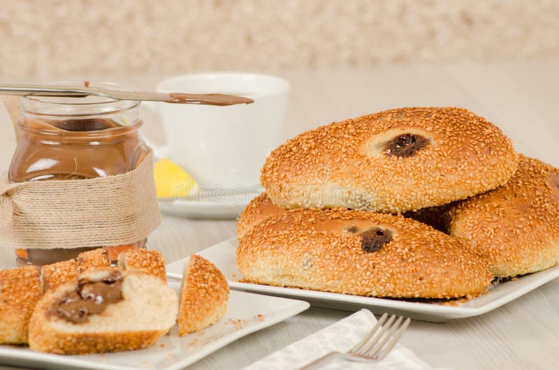 Turkish Simit from Turkish Cuisine Stock Image - Image of ekler, cookie ...