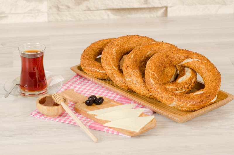 Turkish Simit from Turkish Cuisine Stock Photo - Image of cuisine ...
