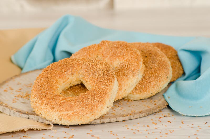 Turkish Simit from Turkish Cuisine Stock Photo - Image of baklava ...