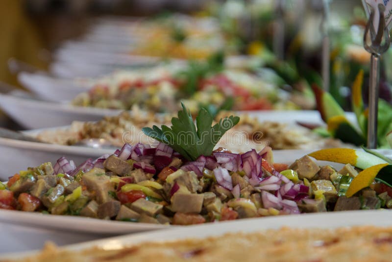 Turkish Small Starter Dish Served Stock Image - Image of fresh, stuffed ...