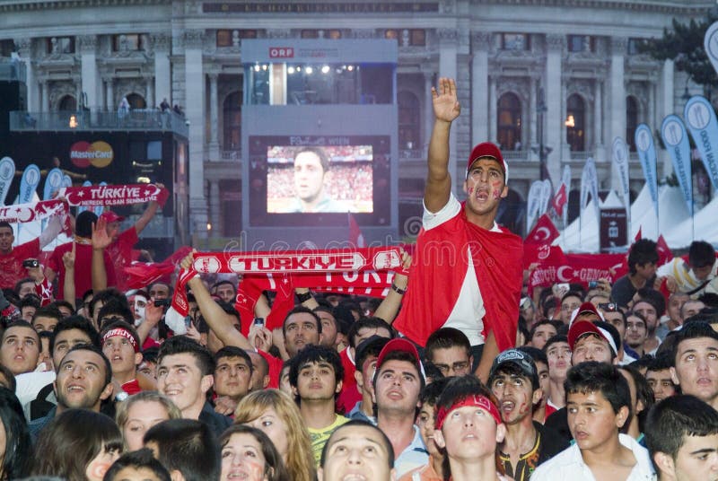Turkish Soccer Fan editorial stock image. Image of banner - 13810479
