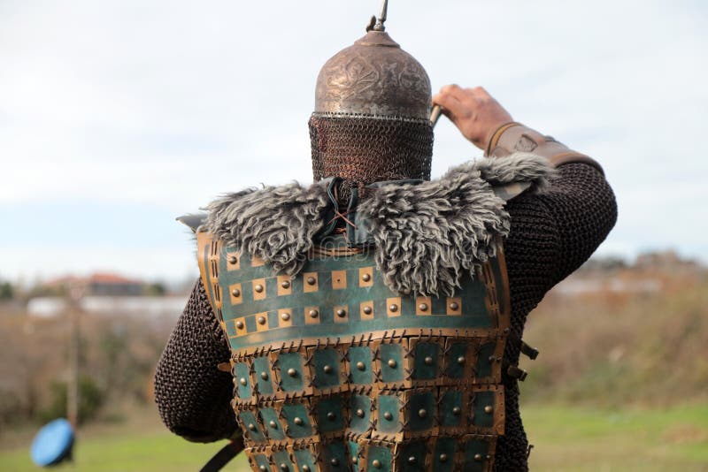 A Turkish Soldier in Traditional Clothing. Stock Photo - Image of ...