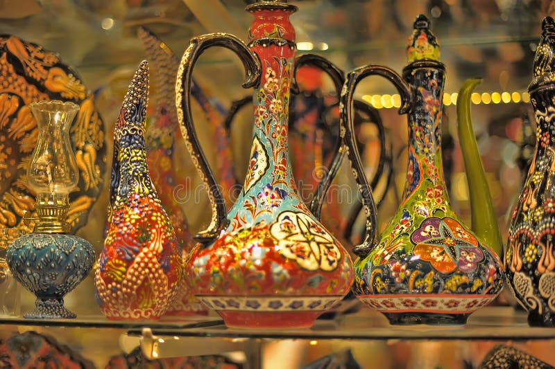 Turkish souvenirs ceramics stock image. Image of classic - 42716685
