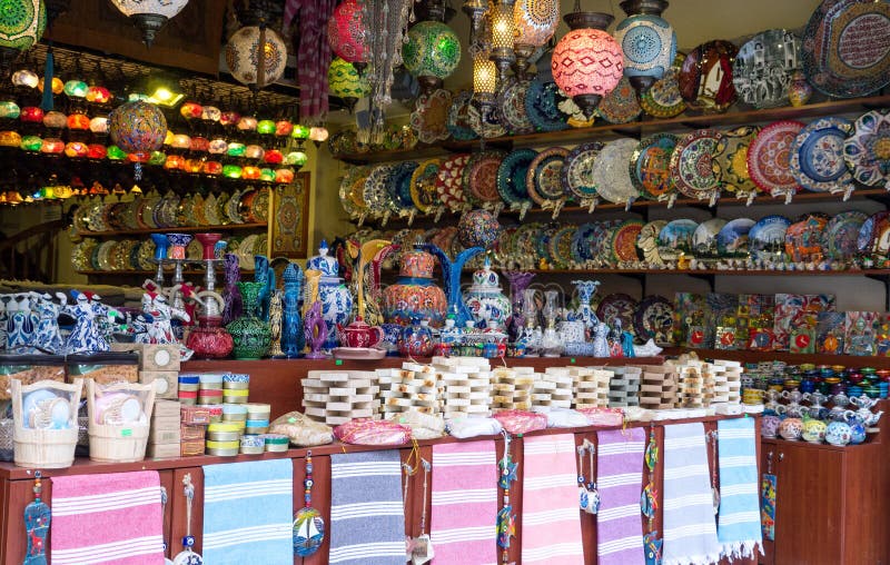 Turkish souvenirs stock photo. Image of istanbul, shelf - 34299546