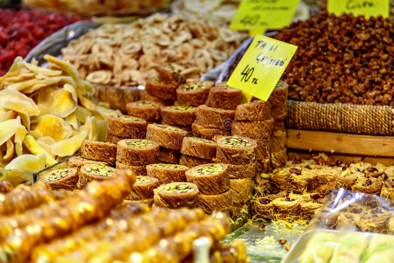 Turkish speciality sweets stock photo. Image of culture - 49294588