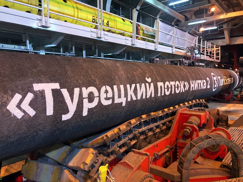 Turkish stream pipeline editorial stock photo. Image of pipeline ...