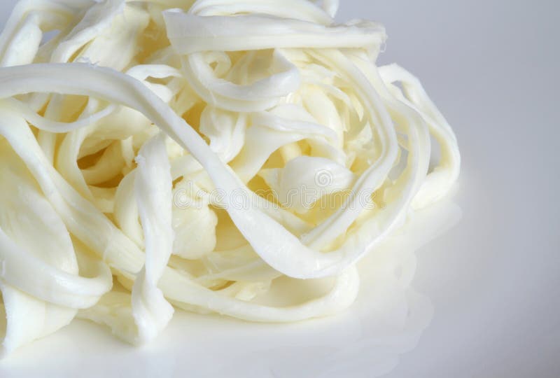 Turkish Cecil Cheese or Stringy Cheese Stock Photo - Image of white ...