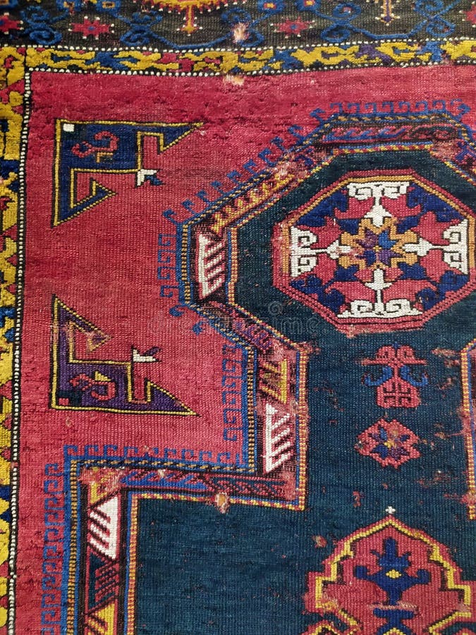 Turkish Style Carpet Texture Unique Design Stock Image - Image of motif ...