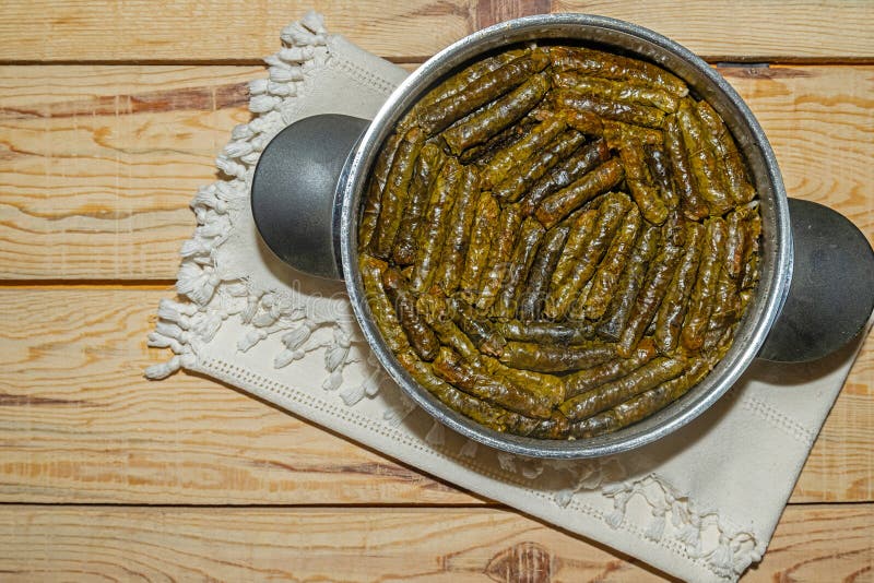 Turkish Style Sarma Cooked in a Pot Stock Image - Image of cooking ...