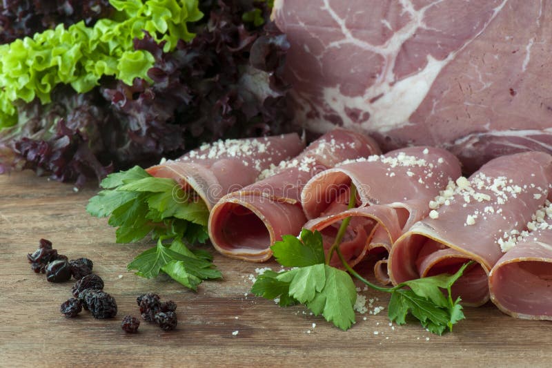 Turkish Style Smoked Beef for Breakfast Stock Image - Image of cuisine ...