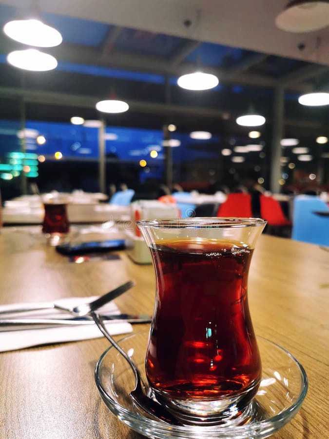 Traditional Brewed Black Turkish Tea Stock Photo - Image of turkish ...