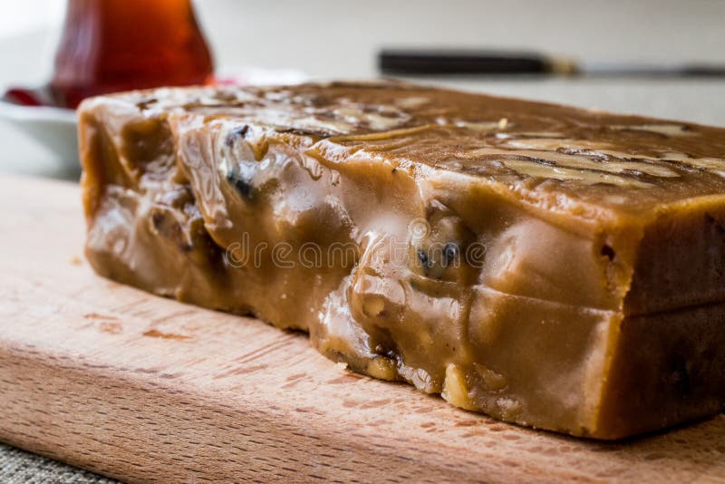Turkish Summer Helva or Halva with Walnut. Stock Photo - Image of ...