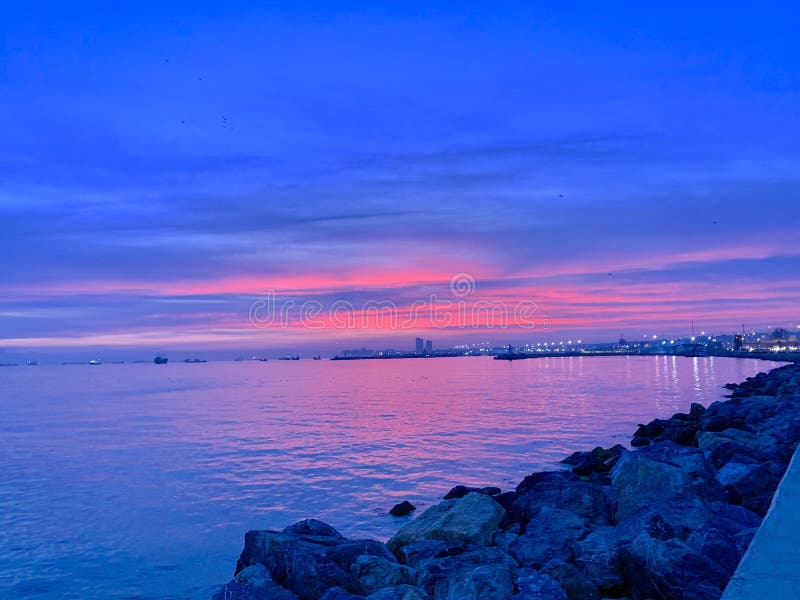 Turkish Sunset stock image. Image of coast, barrier - 143417433