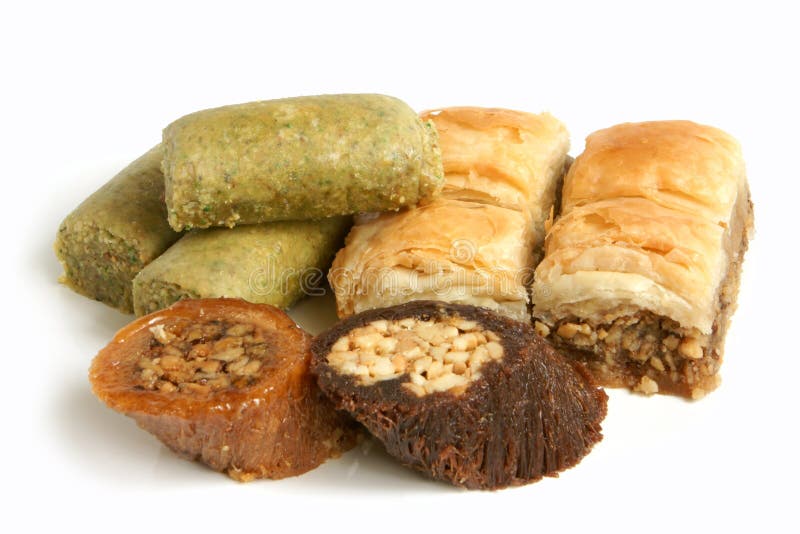 Turkish Sweets stock image. Image of oriental, food, yellow - 21105177