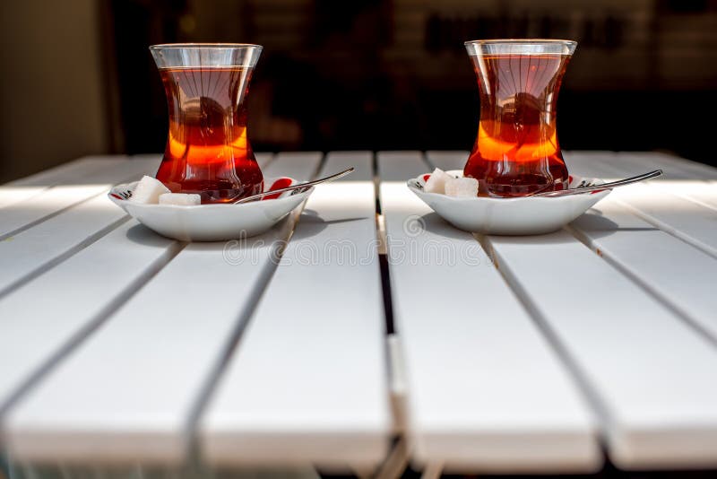 Turkish Tea in Traditional Teacup Stock Photo - Image of turkey ...