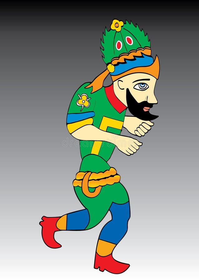 Turkish Theater for the Two Main Characters Stock Vector - Illustration ...