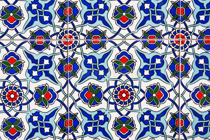 Turkish tiles stock image. Image of mosaics, green, design - 11067023