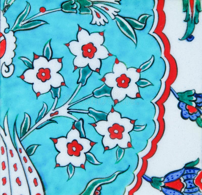 Turkish Tiles - Floral Design Stock Image - Image of mosaic, islamic ...