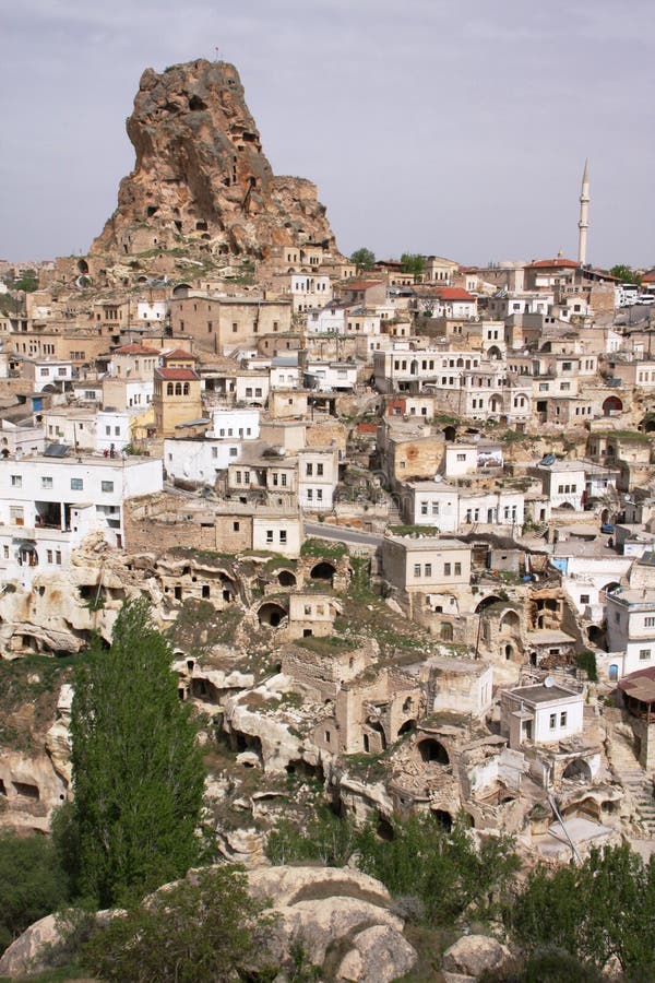 Turkish town stock photo. Image of rocks, ortahisar, ruin - 25083400