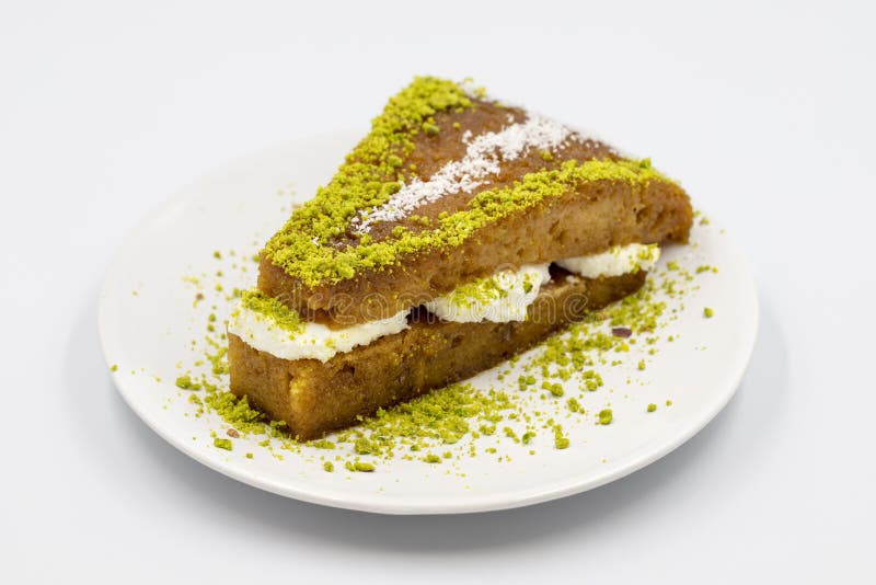 Turkish Traditional Dessert Ekmek Kadayif / Bread Pudding Stock Photo ...