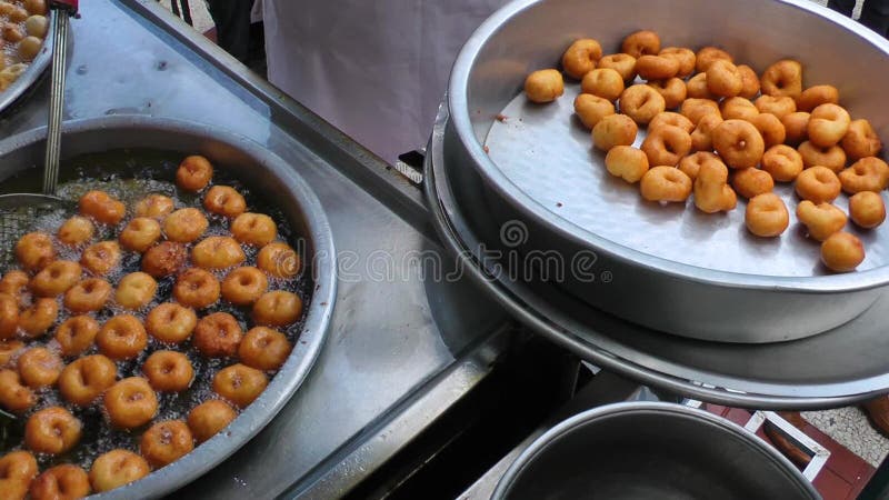 Turkish Traditional Donut Lokma Stock Video - Video of authentic, deep ...