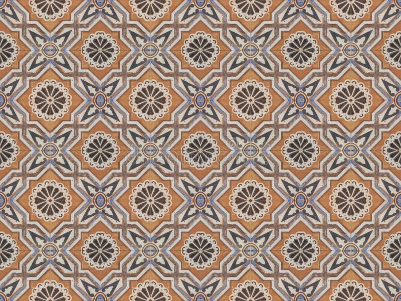Turkish Traditional Ornamental Decorative Tiles. Seamless Pattern ...