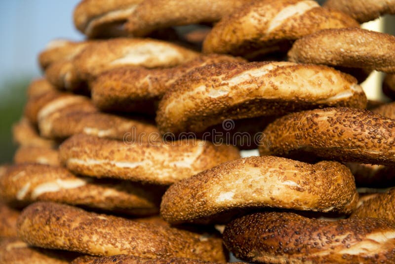 Turkish Traditional Simit in Istanbul Stock Photo - Image of mugla ...