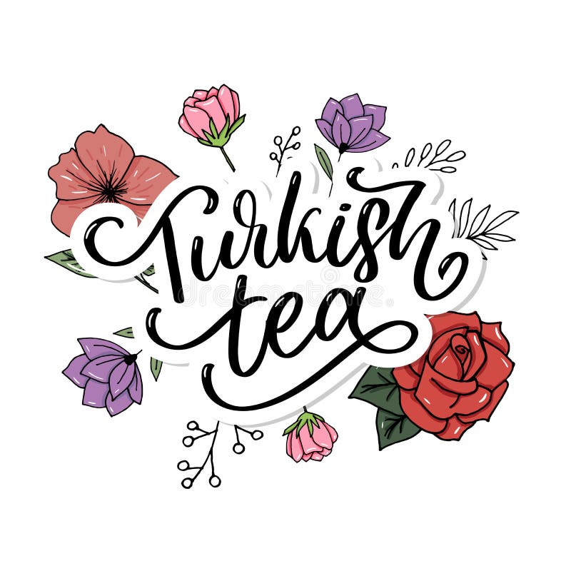 Turkish Traditions of Tea Ceremony. Tea Time. Decorative Elements for ...