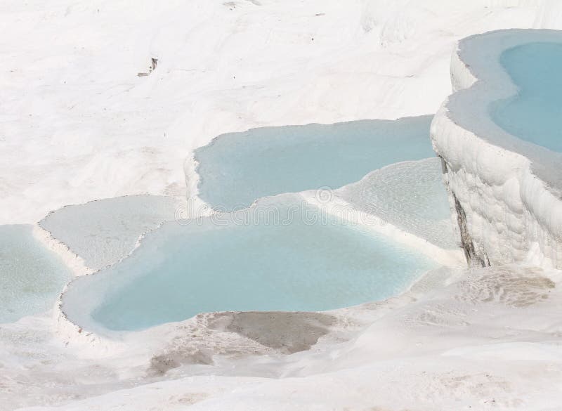 Turkish Travertines of Pamukkale Stock Photo - Image of nature, geology ...