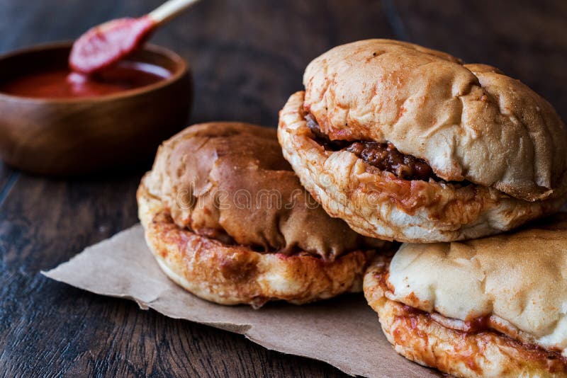 Turkish Wet Burger with Sauce / Islak Hamburger Stock Image - Image of ...