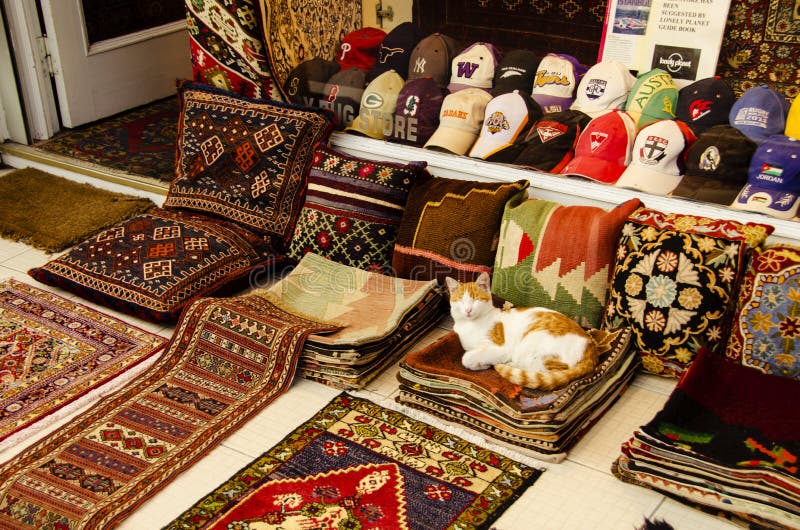 Handmade Fabric Items in Turkey Stock Image - Image of market, textile ...