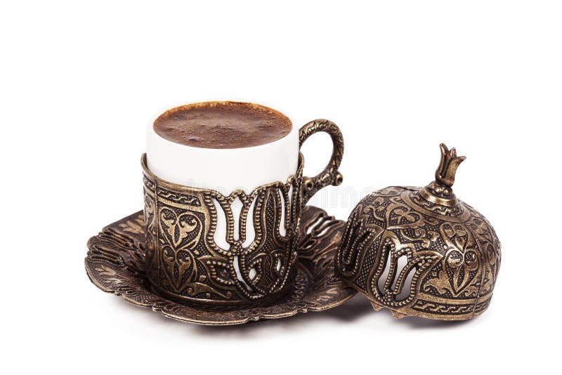 Turkiskt Kaffe Med Turkisk Fröjd Fotografering för Bildbyråer - Bild av ...