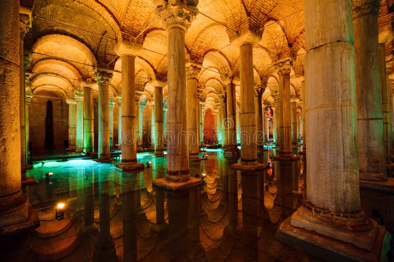 Turkiye. Istanbul. Sultanhamet District. the Basilica Cistern Editorial ...