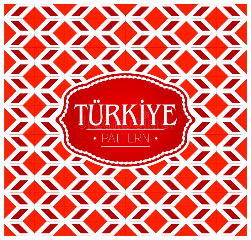 Turkiye Pattern, Background Texture and Emblem with the Colors of the ...