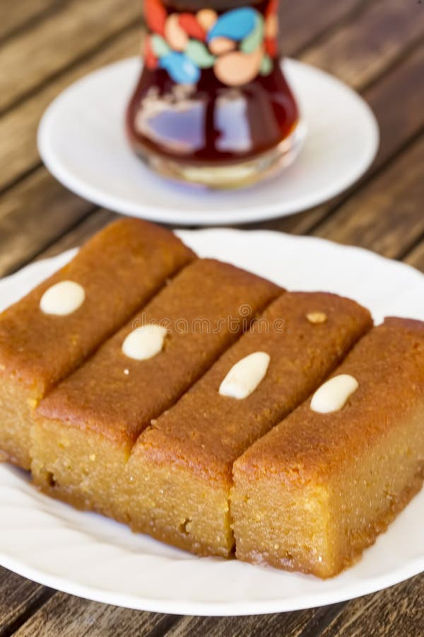 Turks Dessert Sambali of Het Dessert Sam Tatlisi Van Damascus Stock ...