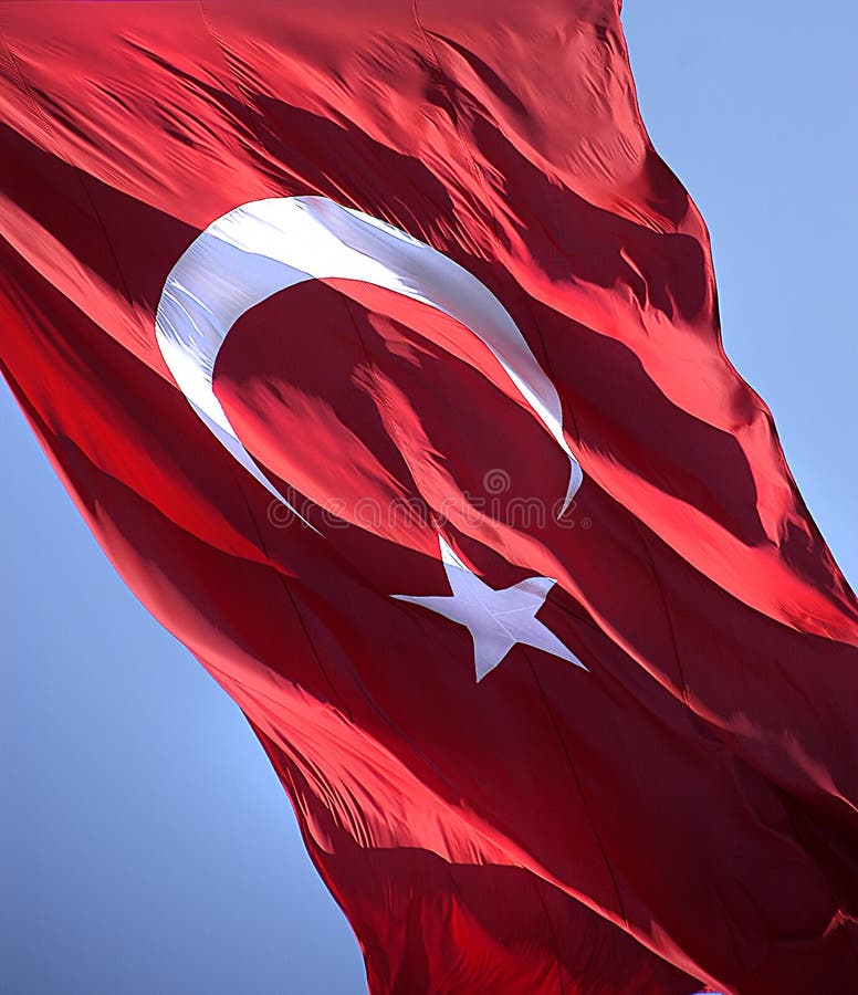 Turkse Vlag stock foto. Image of banier, turf, turkije - 12501060