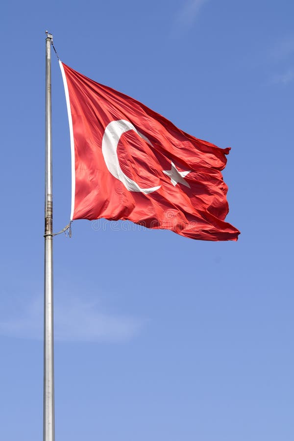 Turkse Vlag stock foto. Image of banier, turf, turkije - 12501060
