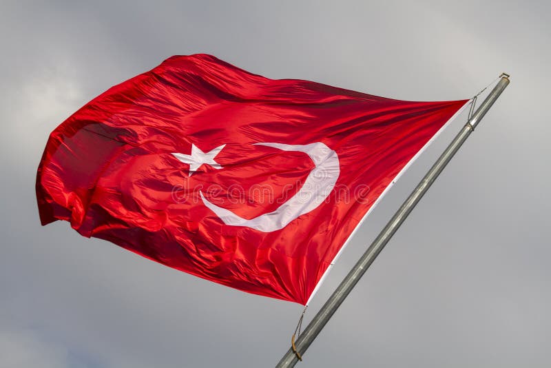 Turkse vlag stock afbeelding. Image of achtergrond, pictogram - 146766421